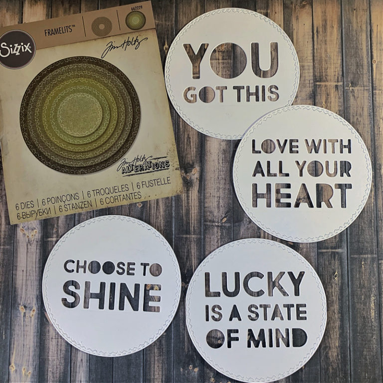 Making Frames for Tim Holtz Bold Text Dies - Daydreams In Paper